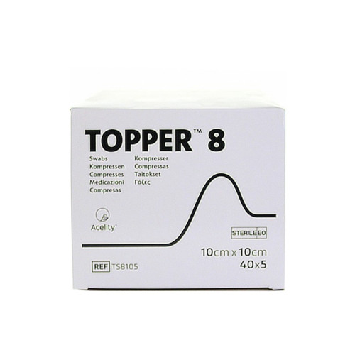Ebrington Medical - Topper 8 Swabs - Sterile 10x10cm x 40 (Tied 5)