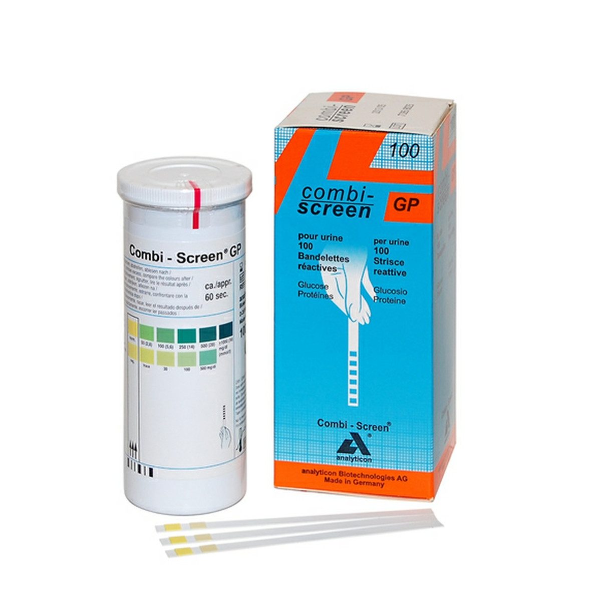 Combi-Screen GP Urinalysis Reagent Test Strips x100
