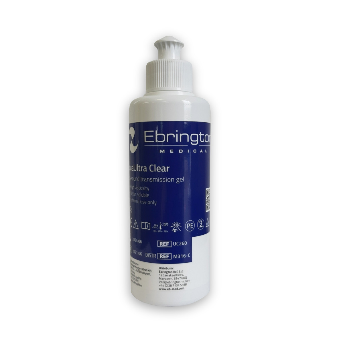 AquaUltra Ultrasound Coupling Gel 260g for Scanning
