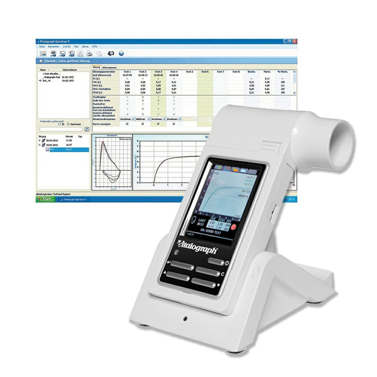 Ebrington Medical - Vitalograph In2itive Spirometer with Spirotrac Software