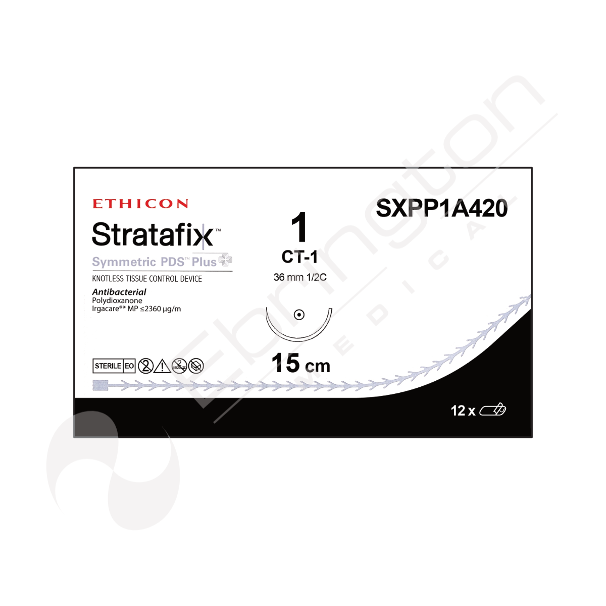 Stratafix Spiral PDS Plus Sutures SXPP1A420 x 12